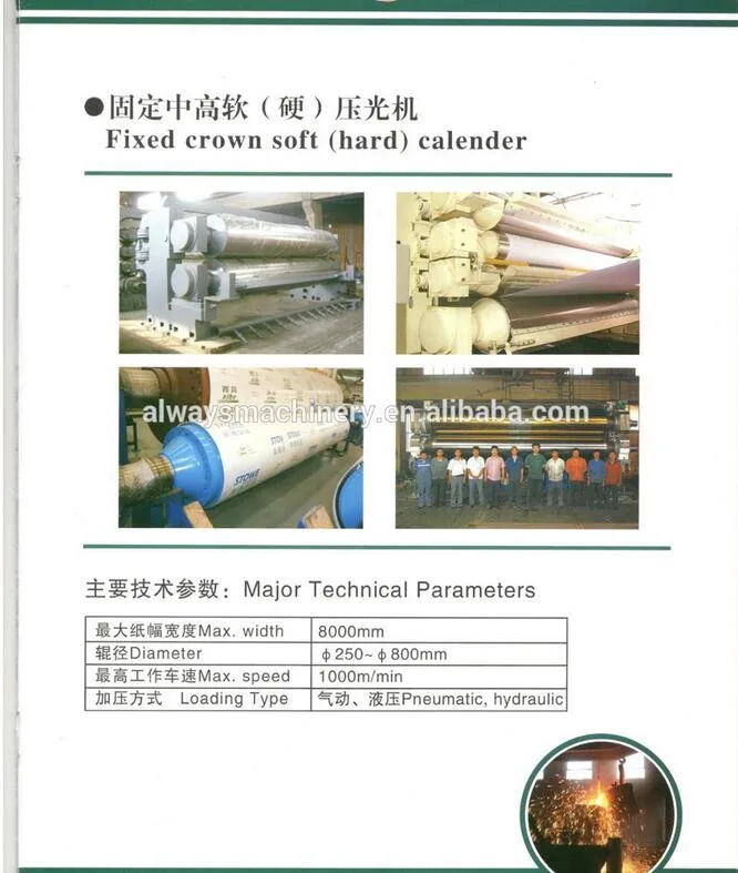 Paper Machine Calender Roll,Paper Calender Calendering Machine - Buy ...