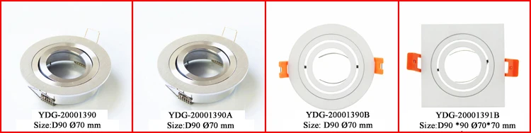 Golden LED Light Parts - 3W MR16 GU10 Recessed Spotlights