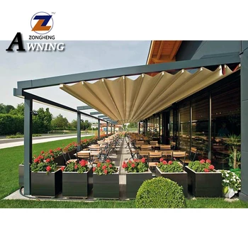 Modern Design Customised Outdoor Waterproof Folding Pergola Aluminium ...