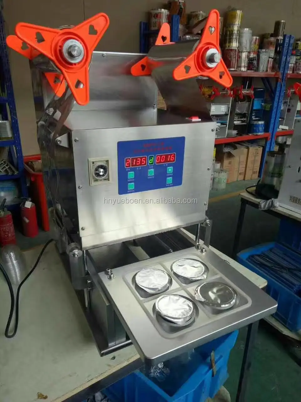 Automatic Boba Bubble Tea Cup Lid Sealer Cover Sealing Machine - Buy ...