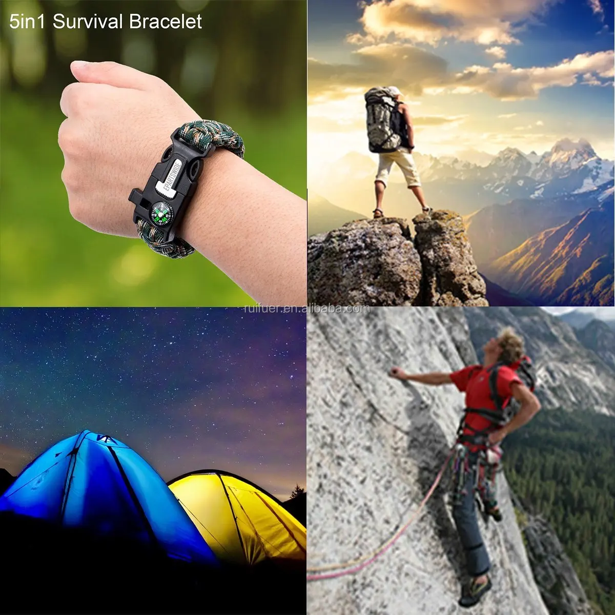 Fire Starter Bracelet - Multifunctional Outdoor Survival Tool
