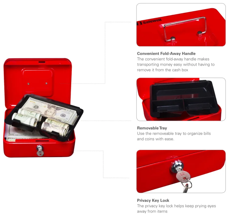 Secure Your Cash with Safewell CB0101K Cash Box with Lock
