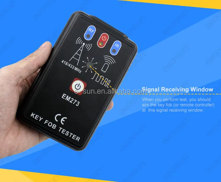 Remote Controller Tester Radio Frequency Keyfob Tester Handheld ...