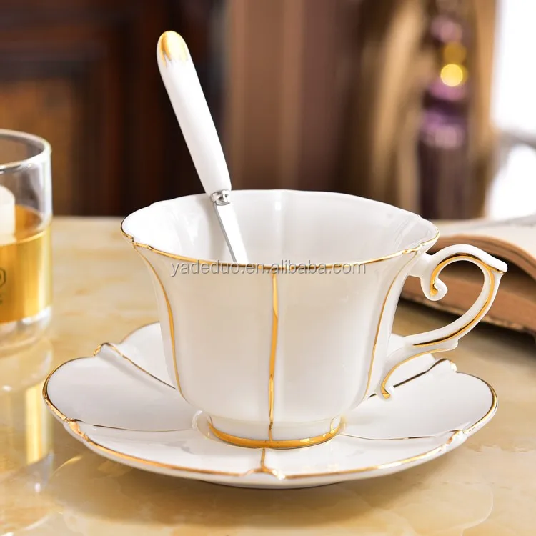 Cheap Ceramic Cups For Coffee And Tea 200ml Gold Coffee Mugs - Buy ...