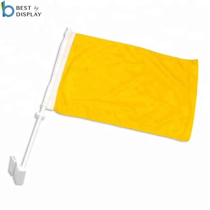 Double Sided White Blank Car Flags - Perfect for Outdoor Display