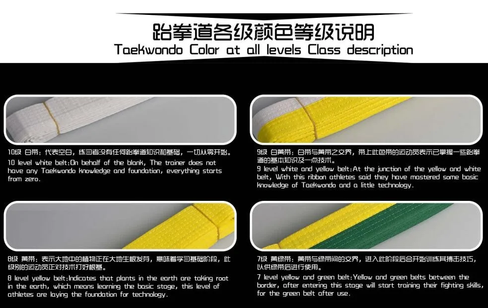 Martial Arts All Colors Karate Taekwondo Color Belts - Buy Taekwondo ...
