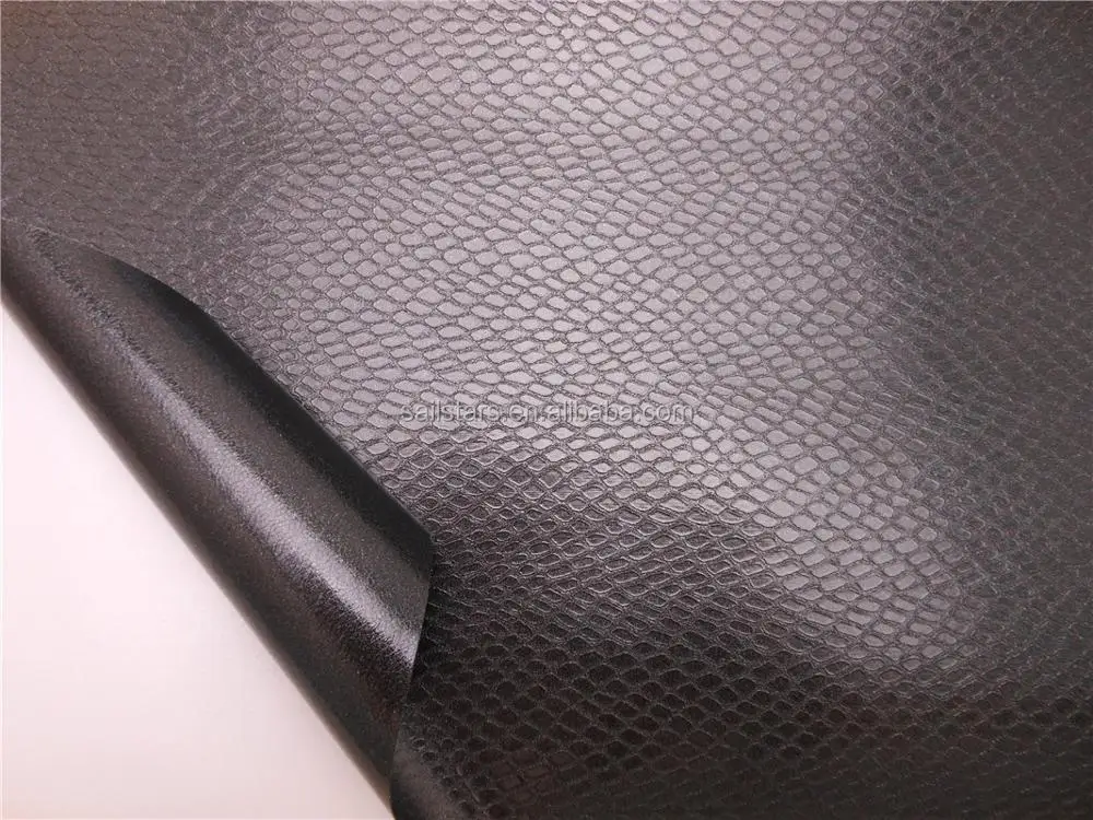 Black Snake Skin Vehicle Wraps Car Interior Leather Air Bubbles Wrap ...