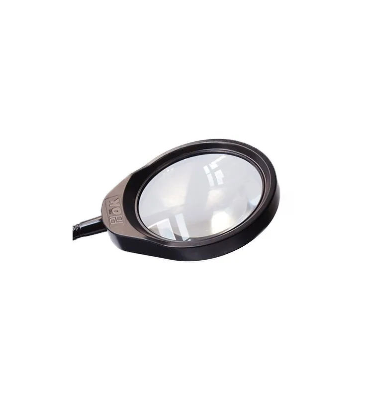Magnetic Base Illuminated Magnifier - Adjustable LED Lights