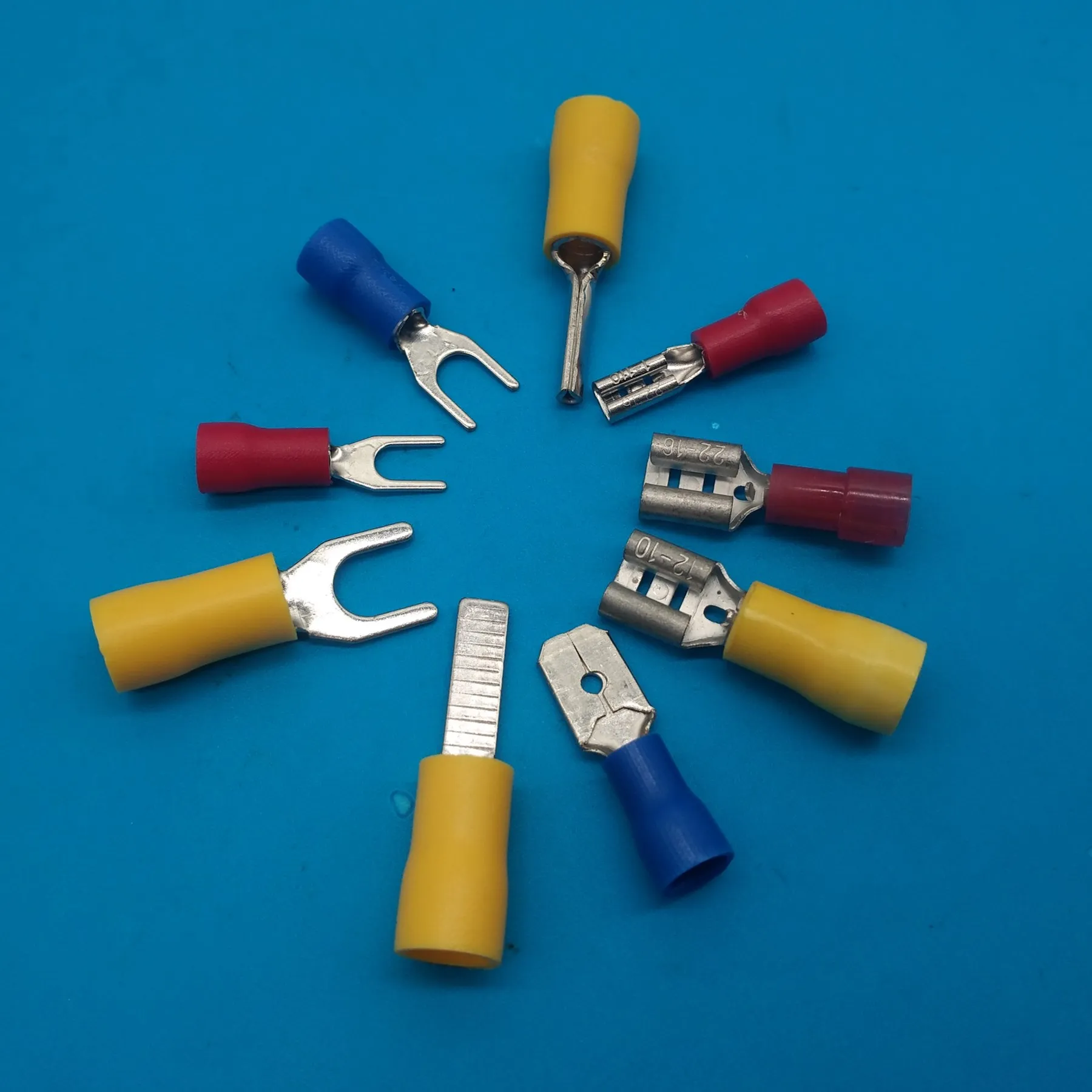 Te Tyco Red Yellow And Blue Straight Type Pcb Nylon Pvc Crimping Type ...