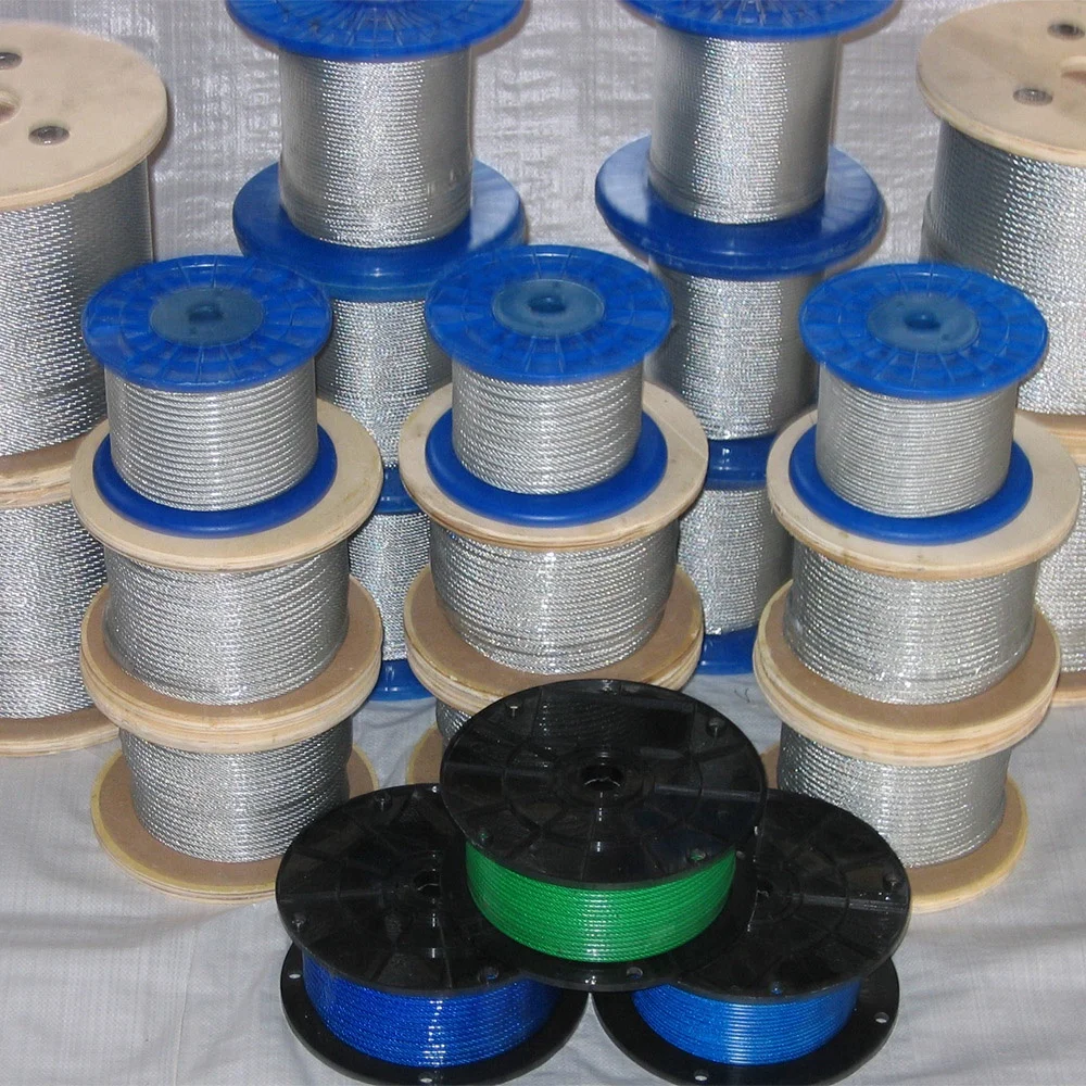 Stainless Steel Wire Rope Pvc Coated Steel Cable Rope Vinyl Coated ...