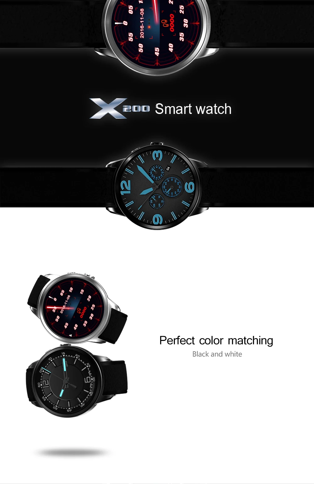 Smart Watch X200 3g Gsm Gps Camera Wifi Heart Rate 1gb Ram 16gb Camera ...
