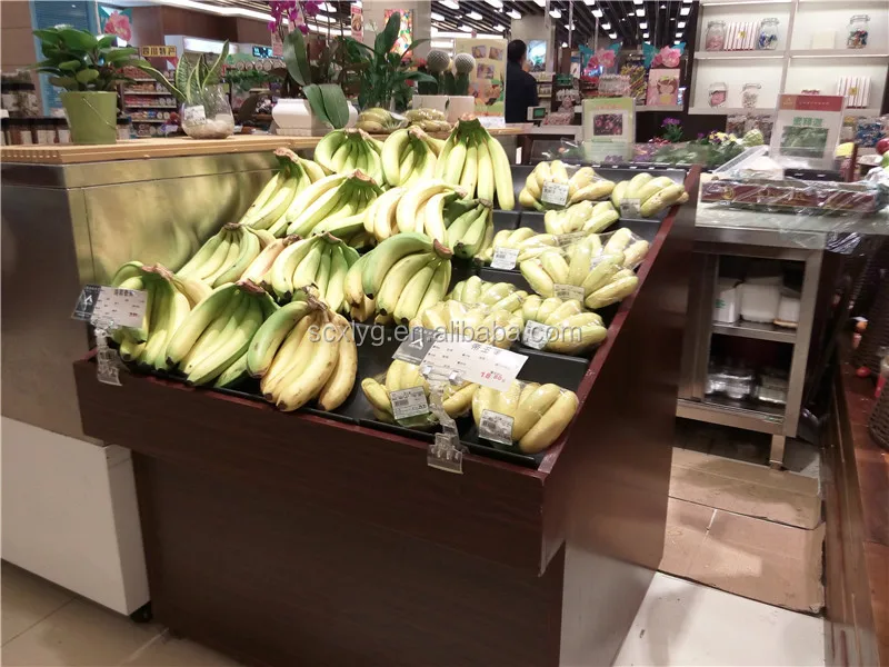 Banana Shelf Display - Heavy Duty Fruit Stand for Supermarkets