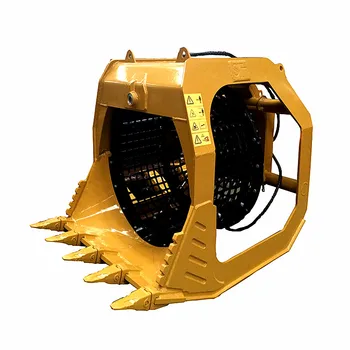 Excavator Rotatory Screening Bucket Sand Gravel Trommel Screen Bucket ...