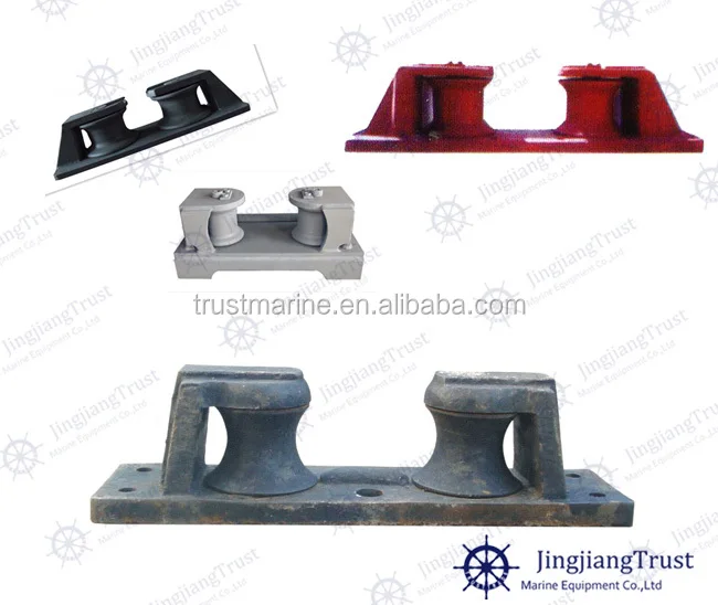Ship Mooring Cast Type C Roller Fairlead Chock - Buy Mooring Chock,Cast ...