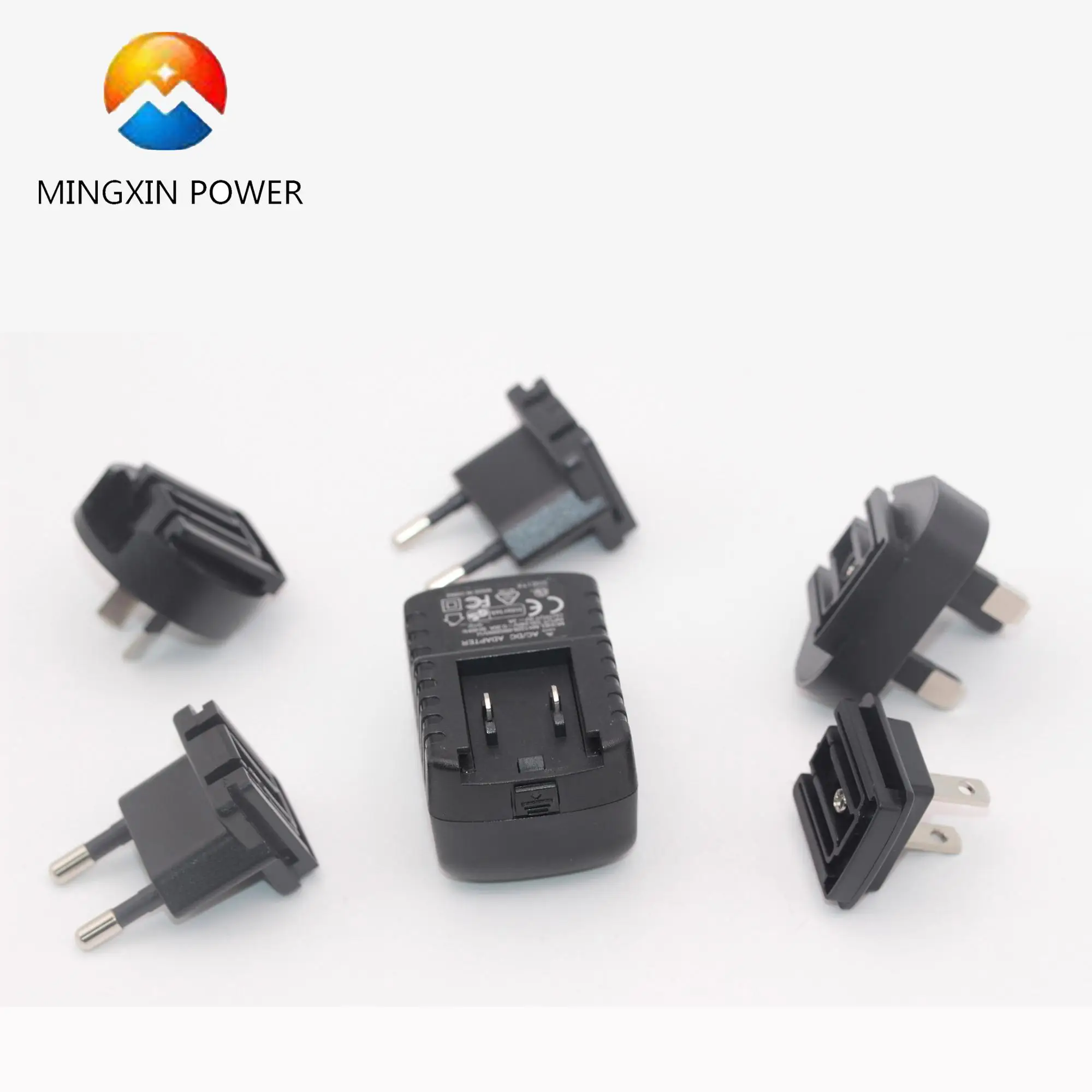 Wall Mounted Multi Interchangeable Plug Adapter - 15W AC Adapter for ...