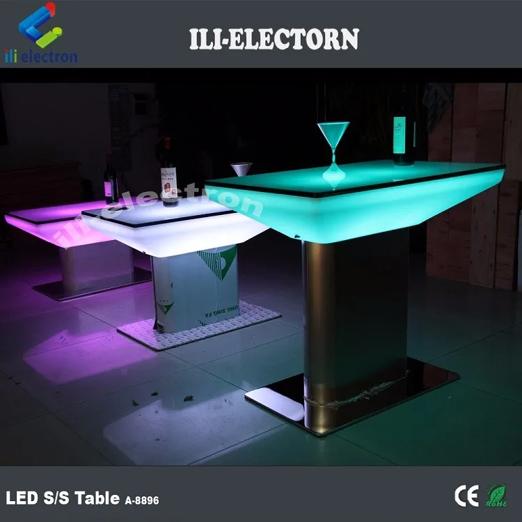 Led Light Bar Furniture Cocktail Night Club Table For Party - Buy Led ...