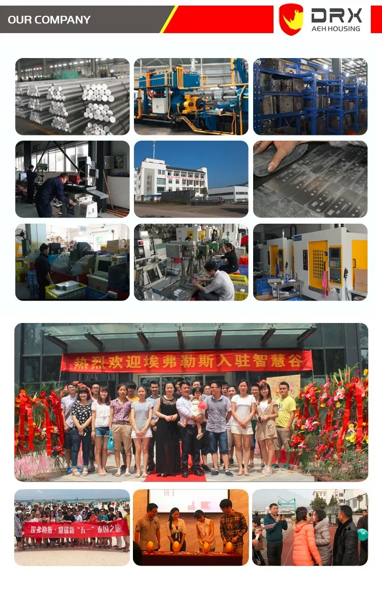 Extruded Aluminum Enclosure Case /pcb Instrument Box For Electronic ...