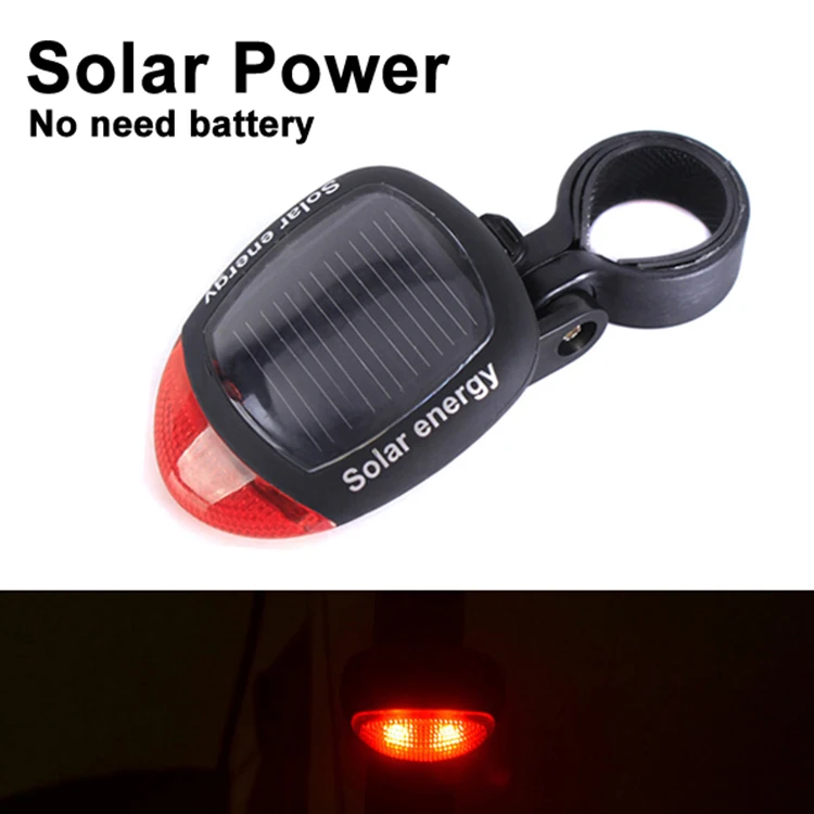 Solar Road Bike Led Bulbs Lamp Promotional Tail Light Bike Solar ...
