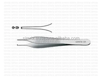 Adson Delicate Forceps (tissue & Dressing) - 1x2 Teeth - 12cm,Smooth ...
