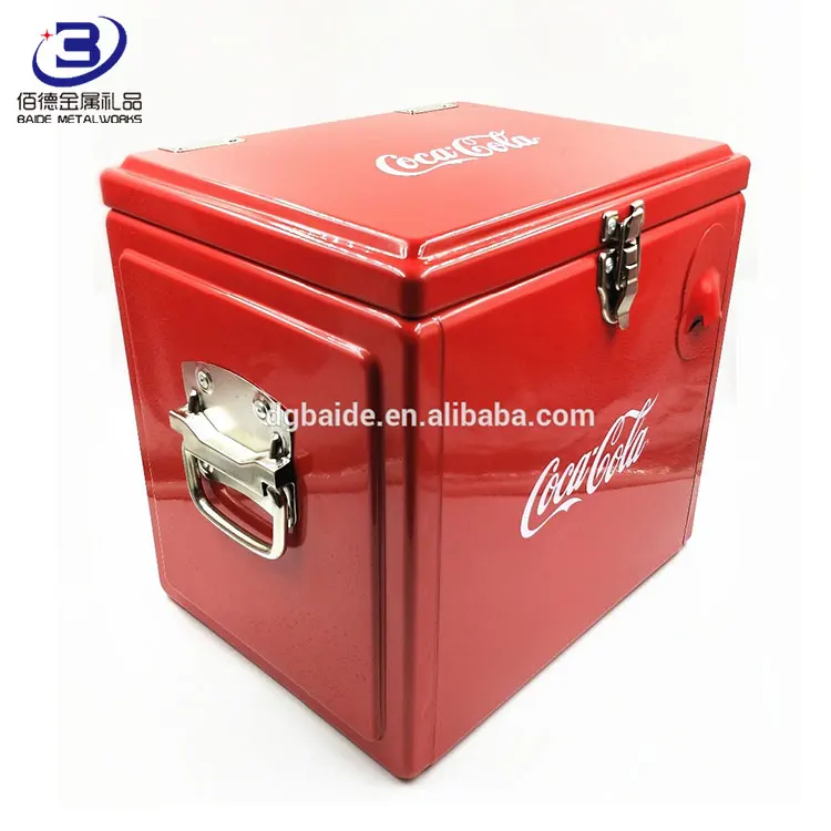 15l Aluminum Drink Cooler Ice Box Metal Cola Ice Cooler Box - Buy ...