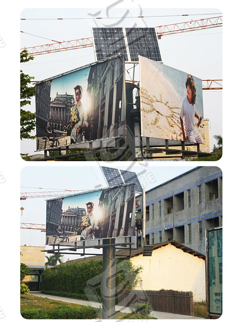 Outdoor Large Solar Panel Billboard Advertising Solar Advertising ...