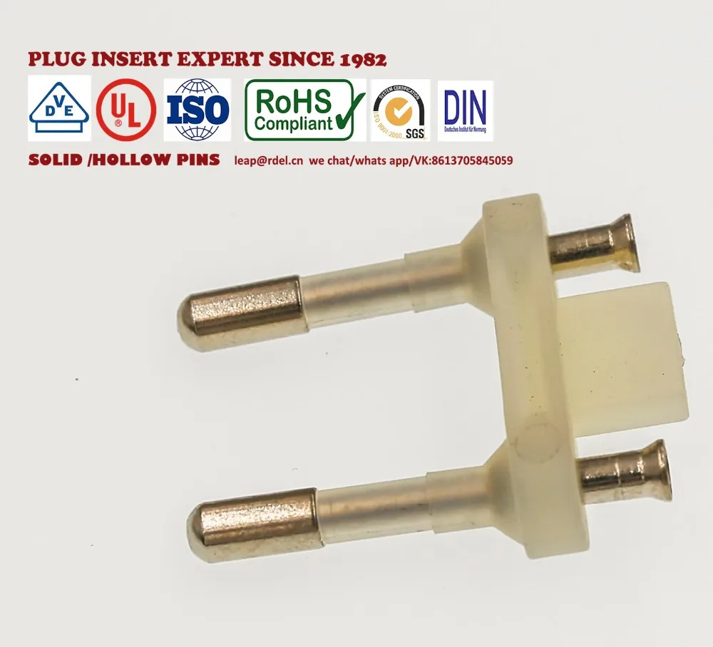 Germany/french Type Plug Inserts Rohs Compliance,Schuko Plug Insert ...