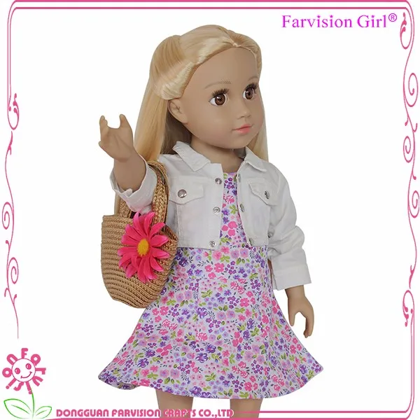 Oem 18 Inch Vinyl Online Doll Dress Up Girl Doll 2017 Look Real Vinyl ...