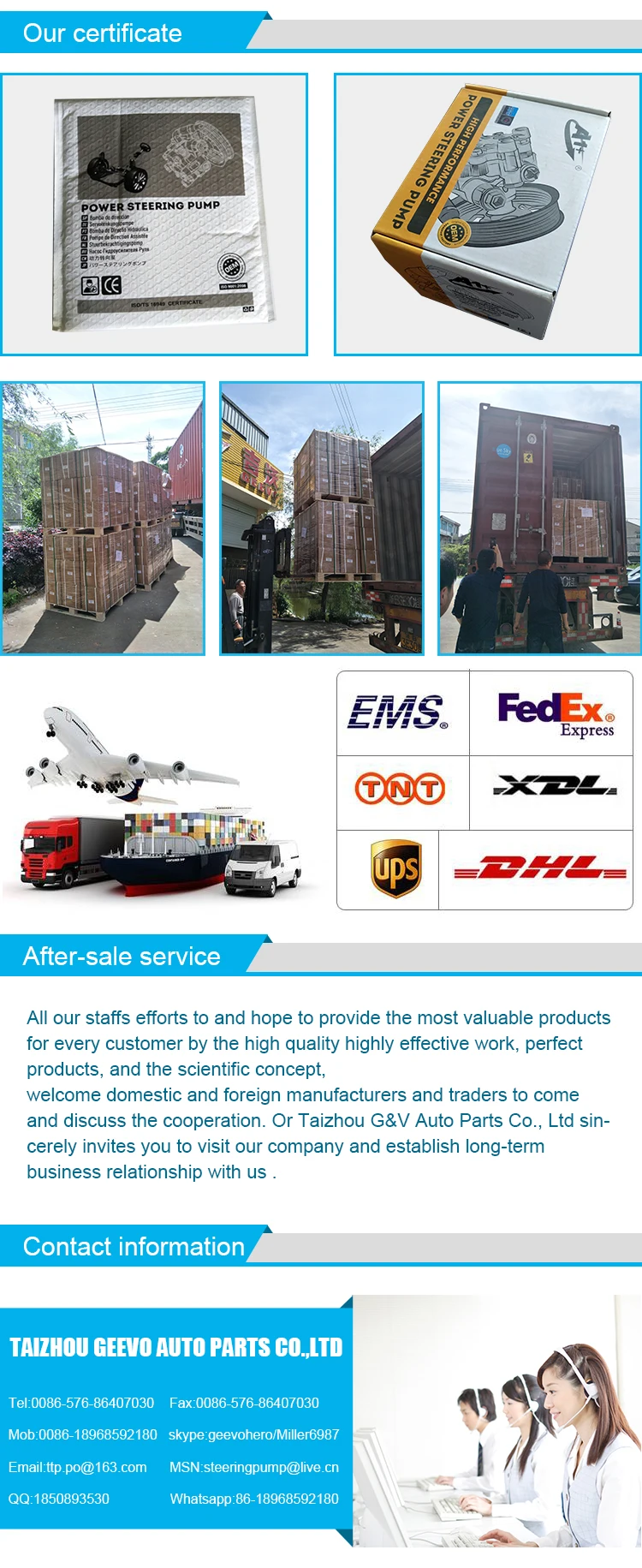 44320-28130 Power Steering Pump for Toyota SR40 SR50 NOAH 96~01