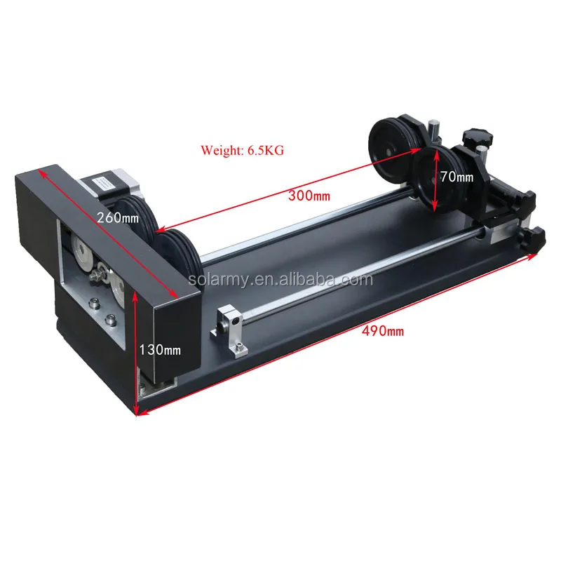 4 Wheel Roller Laser Rotary Attachment for CO2 Engraving