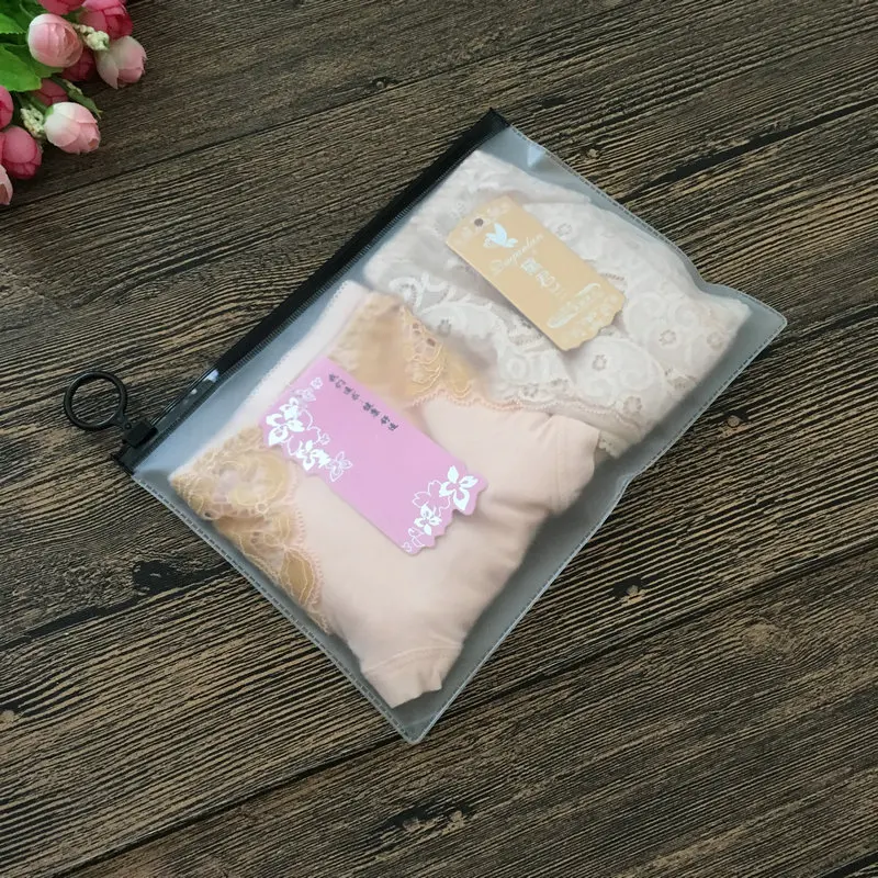 T01 Frosted Plastic Ziplock Bra Packaging Pvc Wet Bikini Swimwear ...