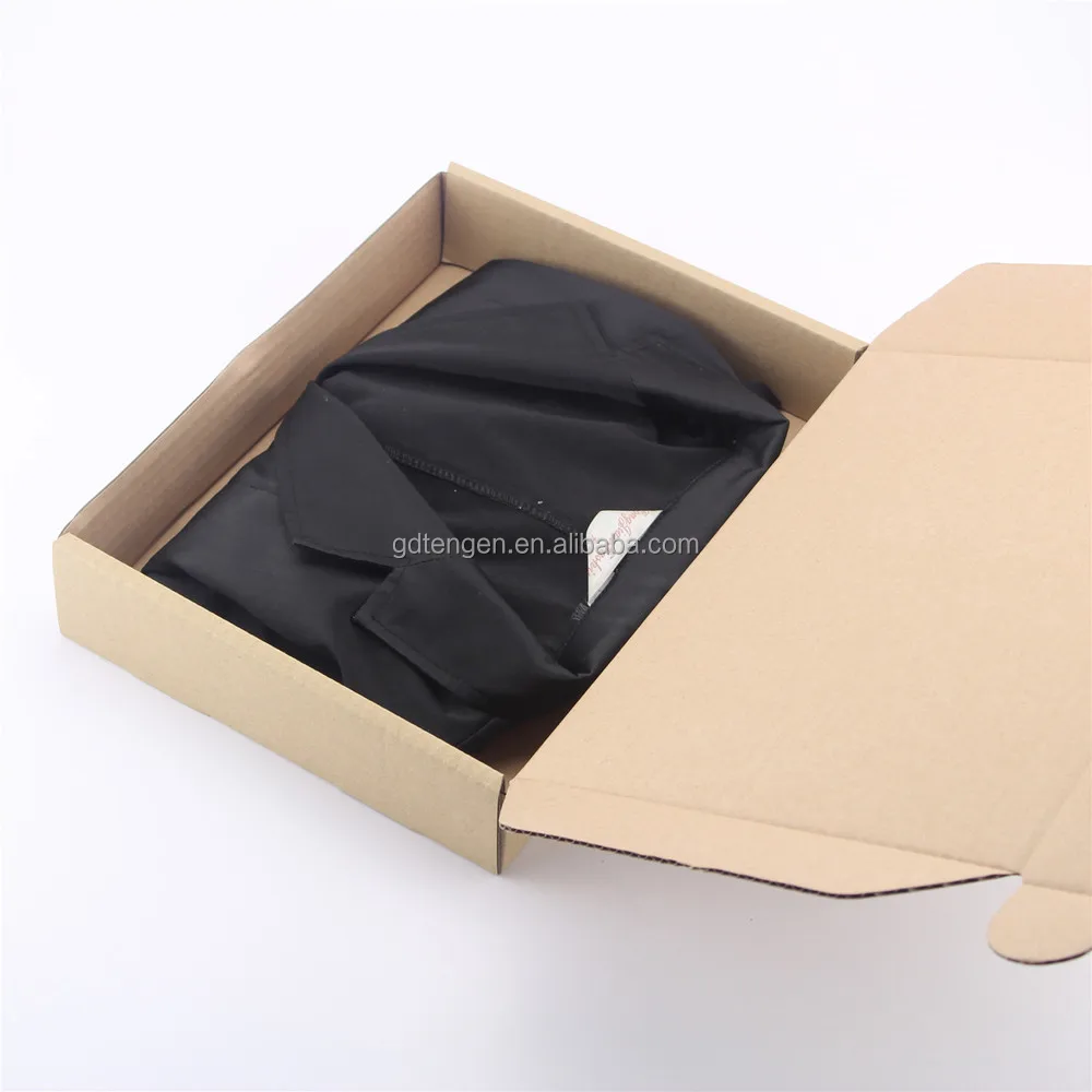 Brown Clothes Carton - Recyclable & Customizable Packaging