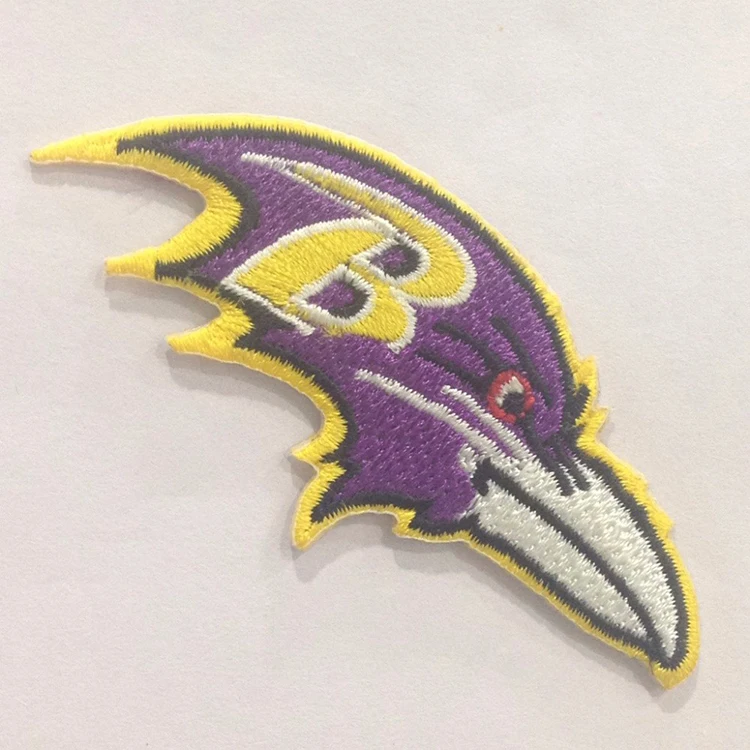 Customized Baltimore Ravens Logo Badge Embroidery Patch And Iron On ...