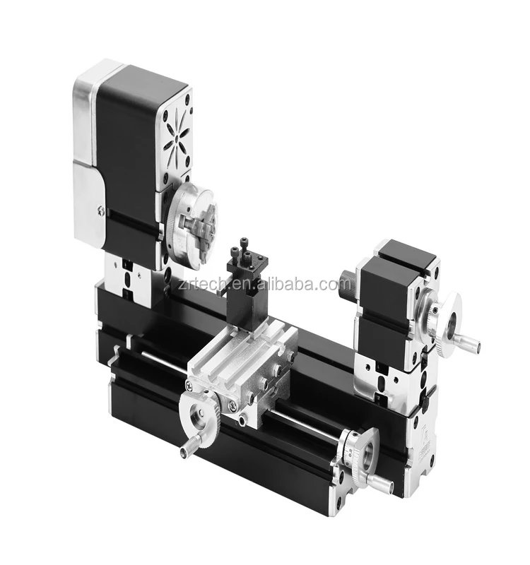 60w All-metal Miniature Metal Lathe For Diy Modelmaking In School ...