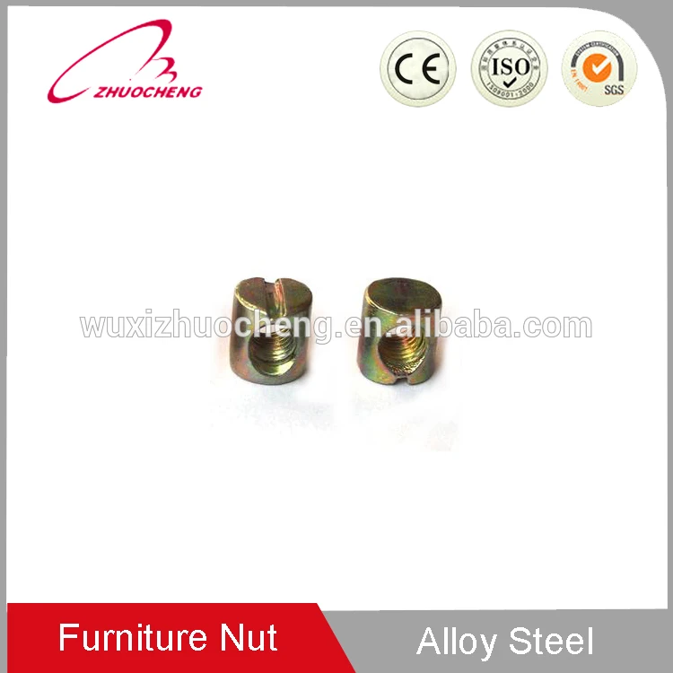 Good Price Zinc-plated Countersunk M12 Barrel Nut For Wood Furniture ...