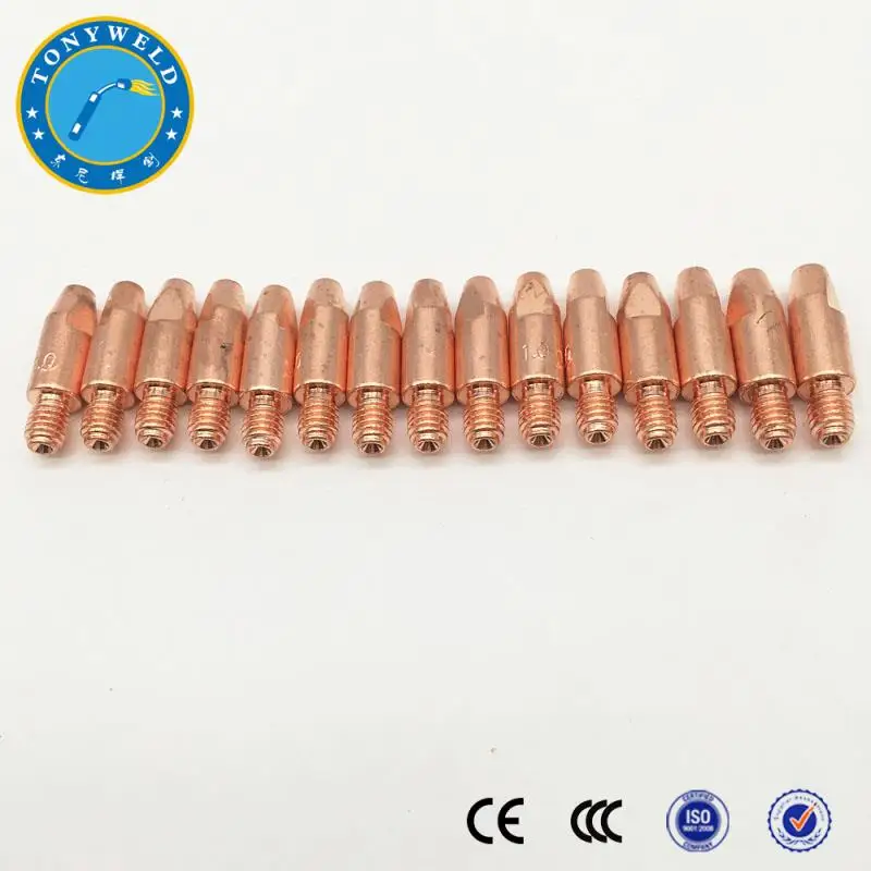 Copper Welding Tips MIG Contact Tip M6X28 MB25AK Torch