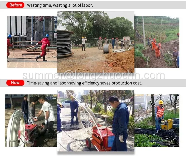 Cable Pulling And Pushing Machine Fiber Optic Cable Tractor - Buy Cable ...