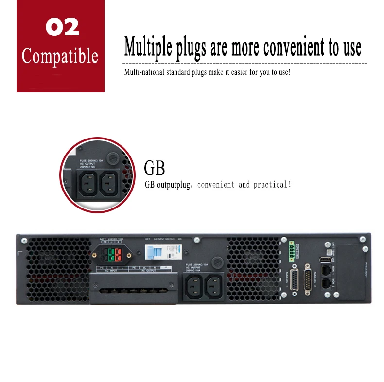 3kva Rack Mount High Frequency Online Ups Uninterruptible Power Supply ...