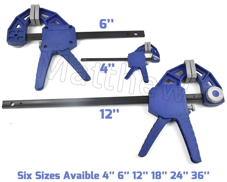 Quick Release Woodworking Plastic Bar Clamps With Deep Throat - Buy ...