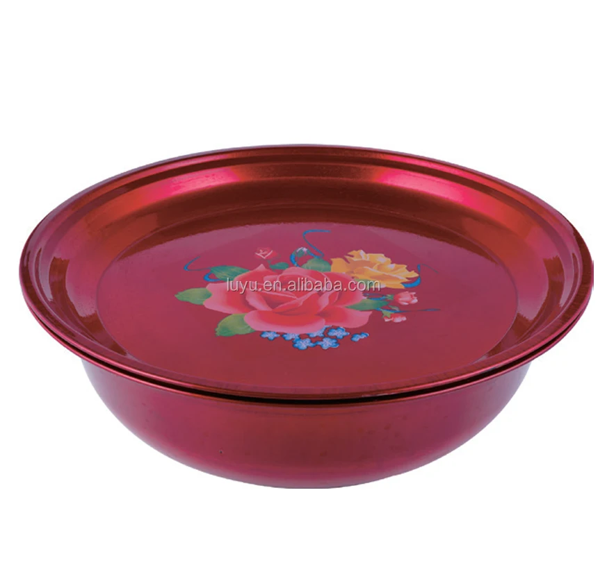 Sprayer Plastic Basin Enamel Basin with Cover 30-40cm