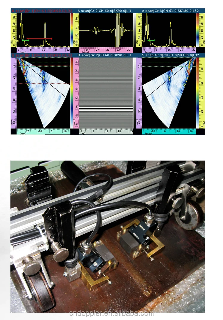 Phased Array Ultrasonic Flaw Detector Lead Testing Equipment 16/64 ...