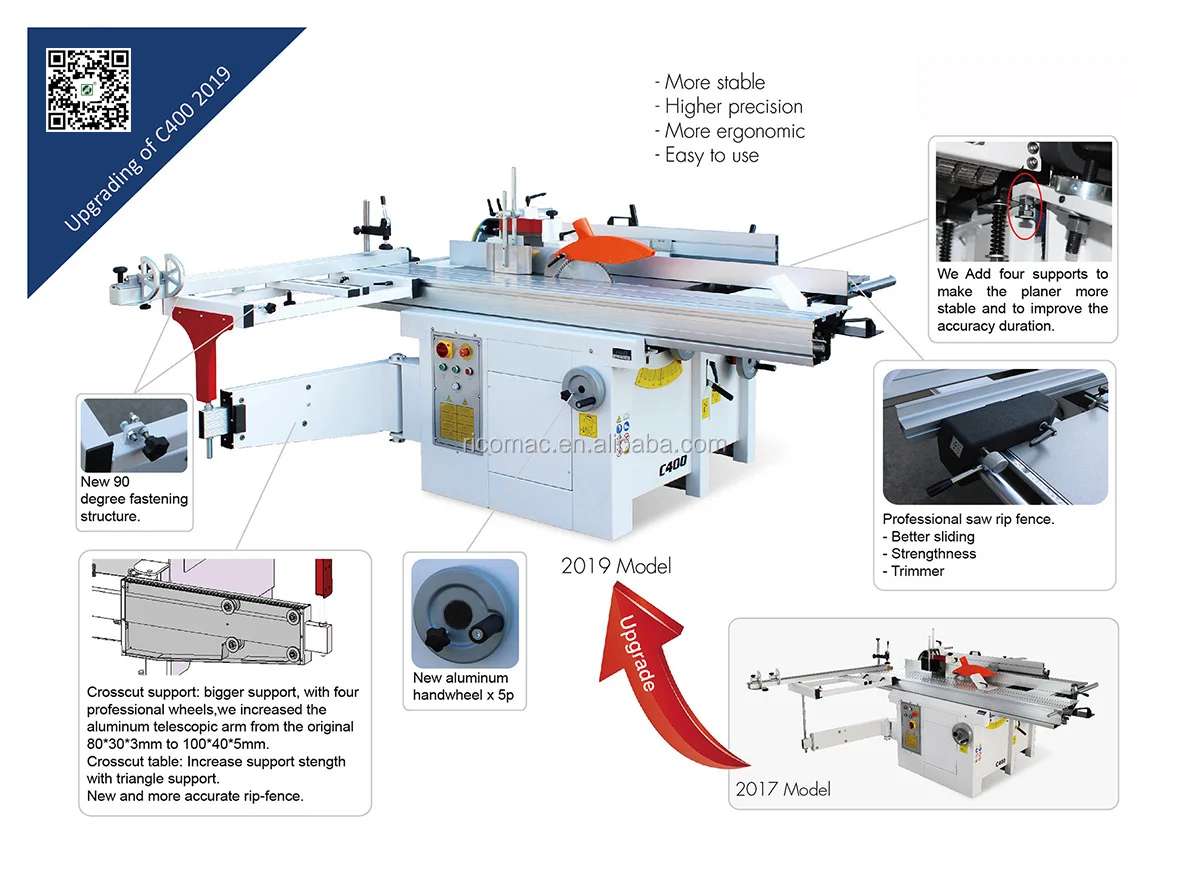C400 Woodworking Combination Machine - Versatile & Durable