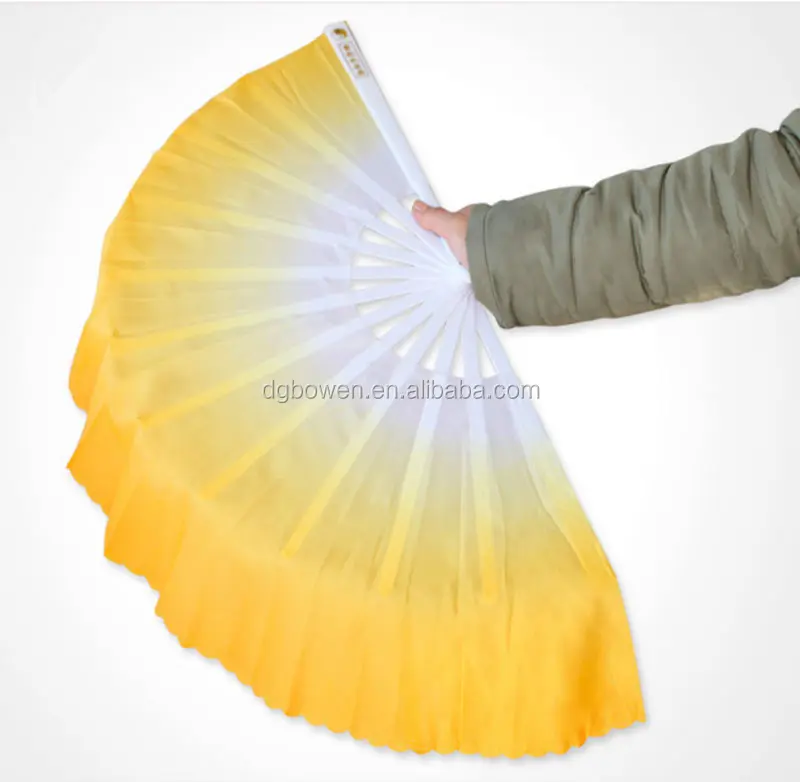 2018 Colorful Fans - High-Grade Plastic Gradient Folk Art