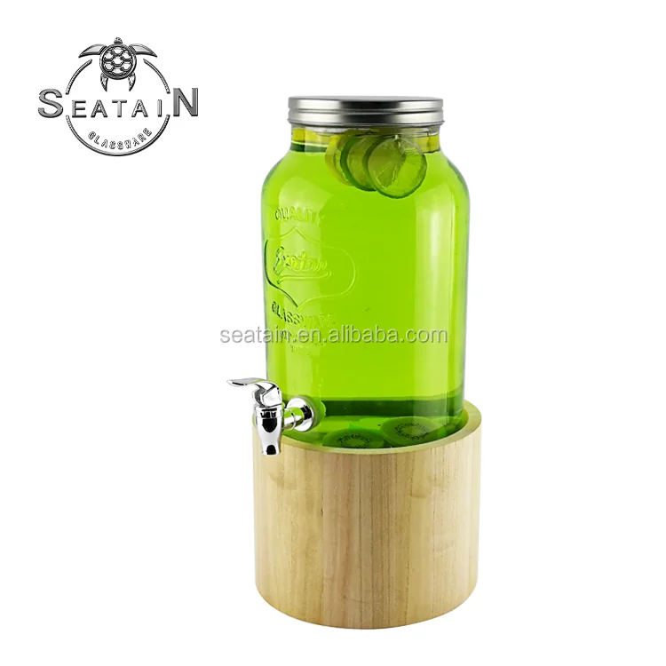 Seatain Clear Lead-Free Glass Fermentation Jar for Kitchen