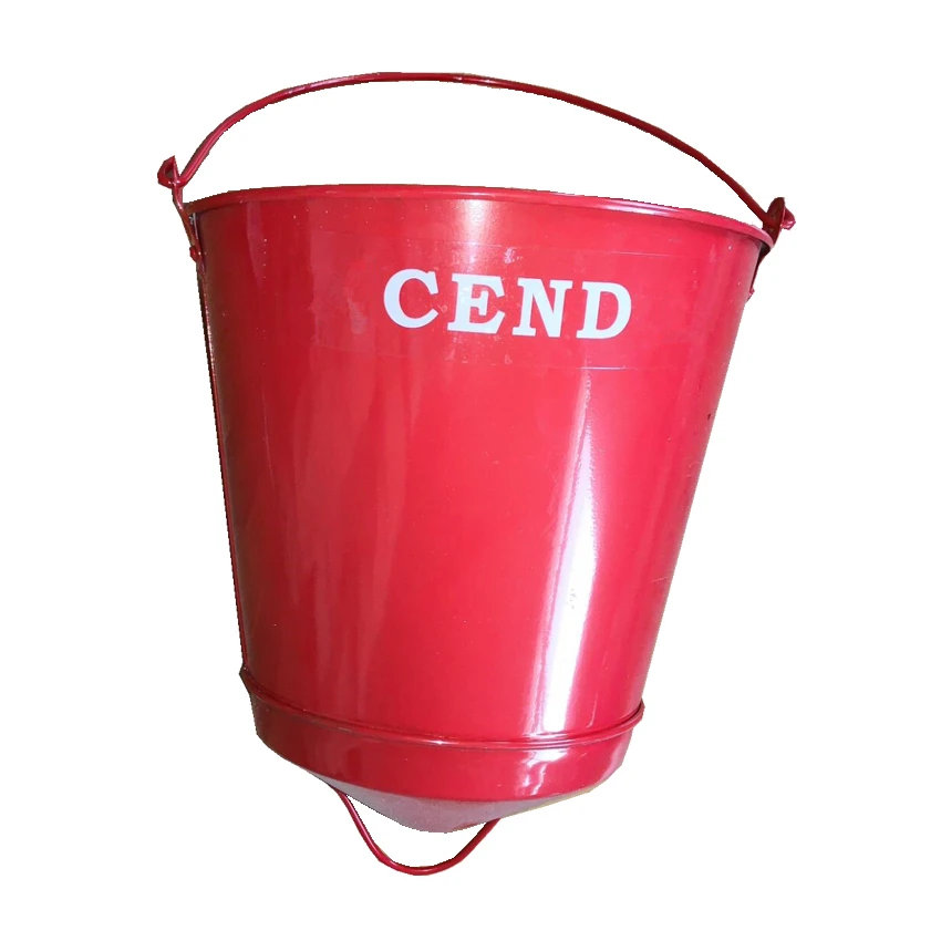 Round-bottomed Red Fire Sand 10L Bucket - Durable & Cheap