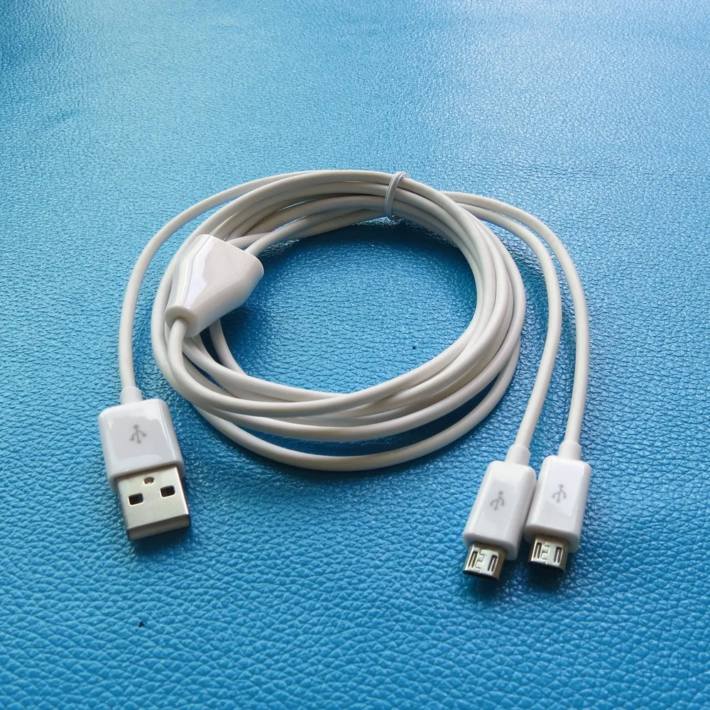 24awg 2meter 6ft Dual Micro Usb Splitter Cable Power 2 Micro Usb ...