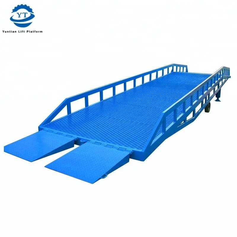 12 Ton Heavy Duty Unloading Ramp Bridge Forklift Container Loading Dock ...