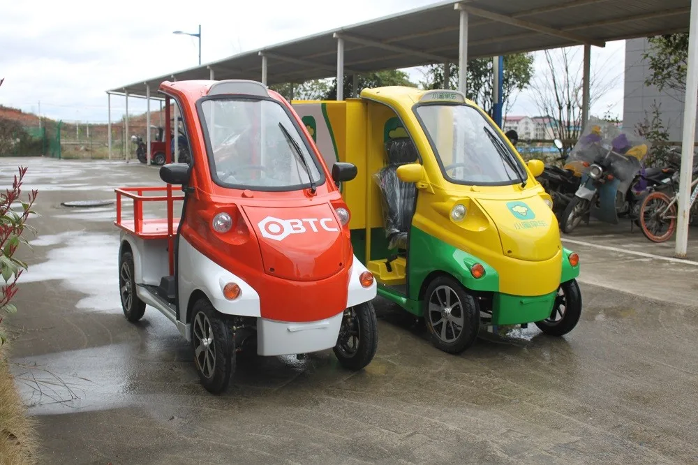 Cheap One Person Electric Min Car With Box For Goods Delivery - Buy ...