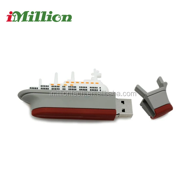 Cool And Nice Custom Boat/ship/cruise Ship Shaped Pvc Usb Flash Drive/best Gift For Shipmaster ...