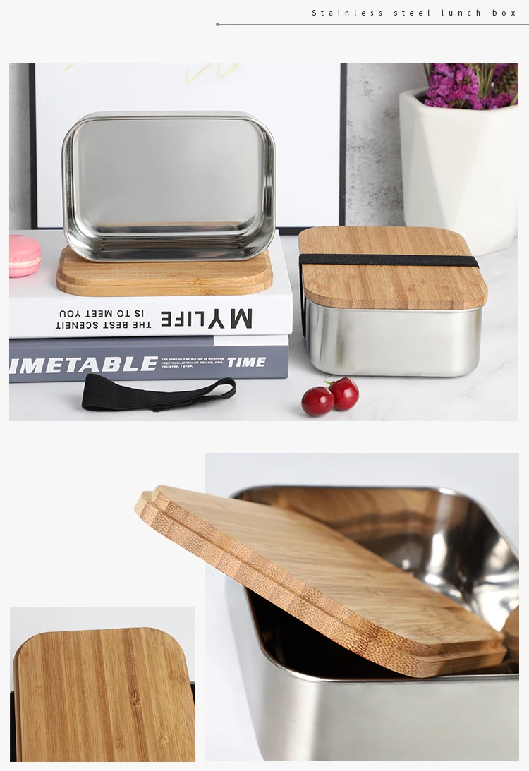 Amazon Hot Selling Factory Direct Natural Bamboo Products Lunch Box ...