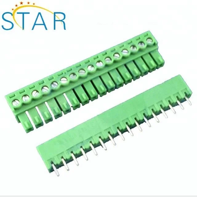 3.5mm Male Female Electrical Pluggable Terminal Block